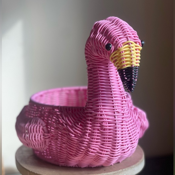 Other | Pink Flamingo Basket | Poshmark
